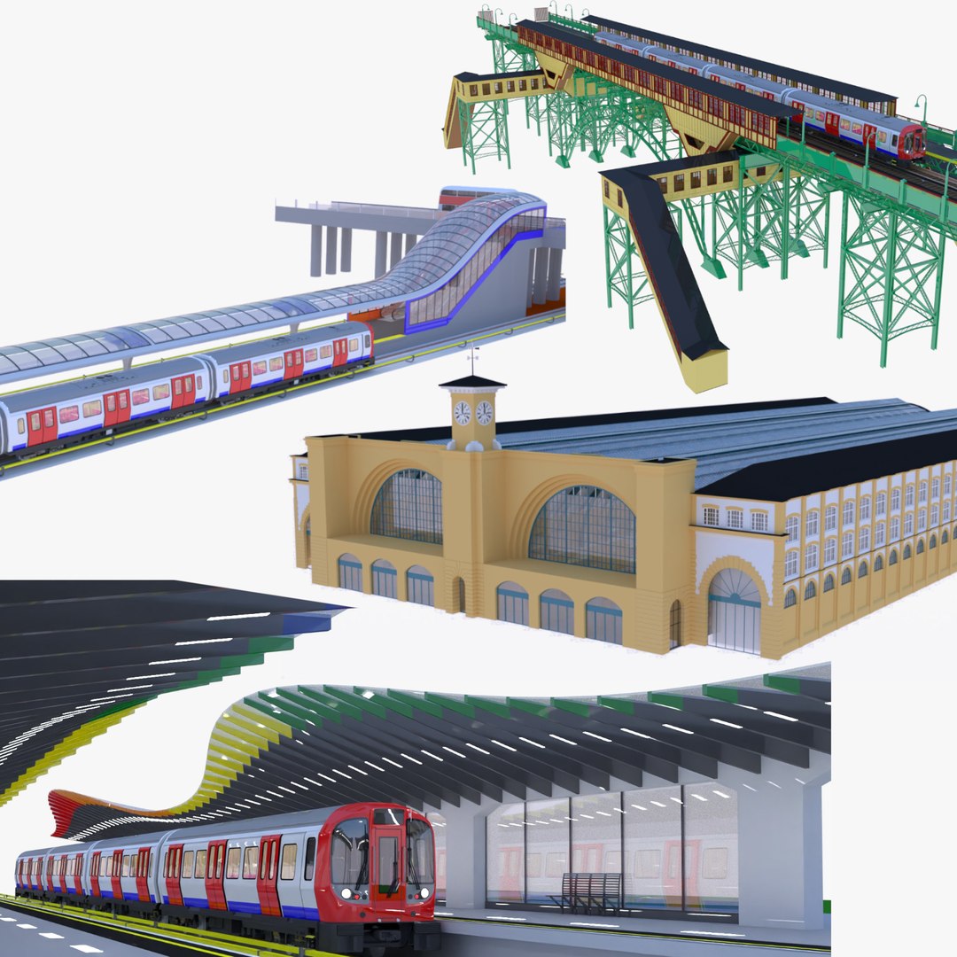 3D London Metro Stations VI Model - TurboSquid 2309779