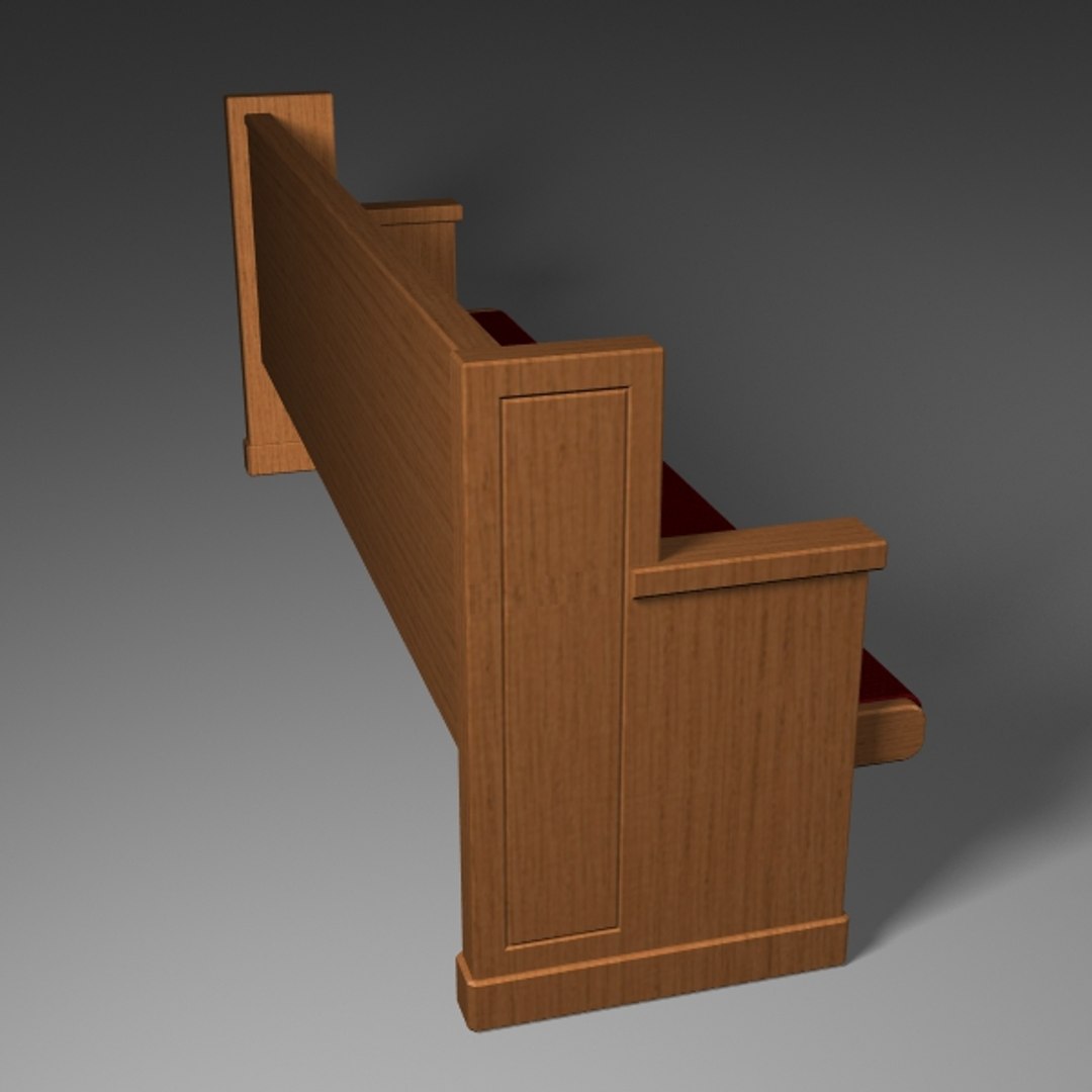 Church Pew 3d Max
