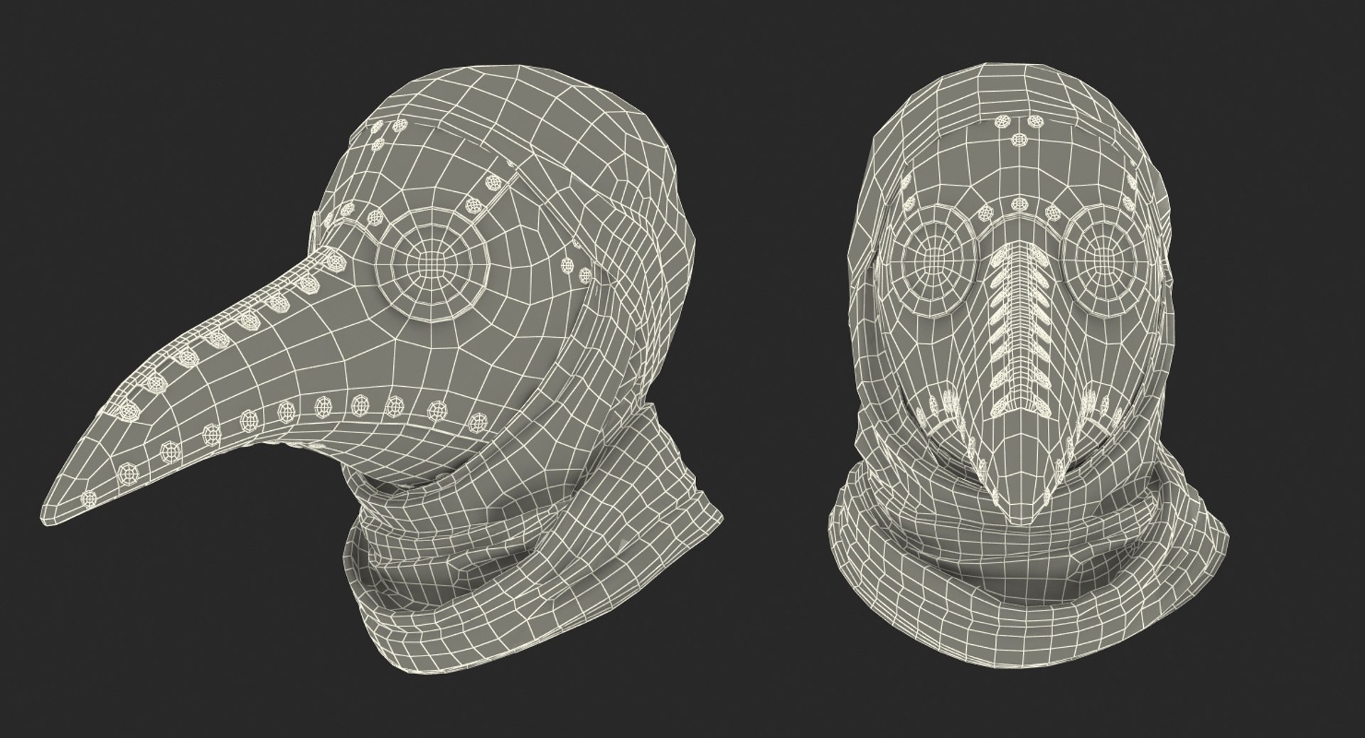 Plague Doctor Mask 3D Model - TurboSquid 1172013