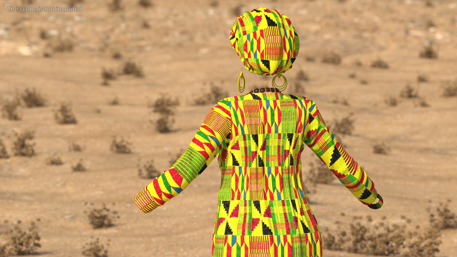 3D African Women Traditional Clothes Set - TurboSquid 1999846