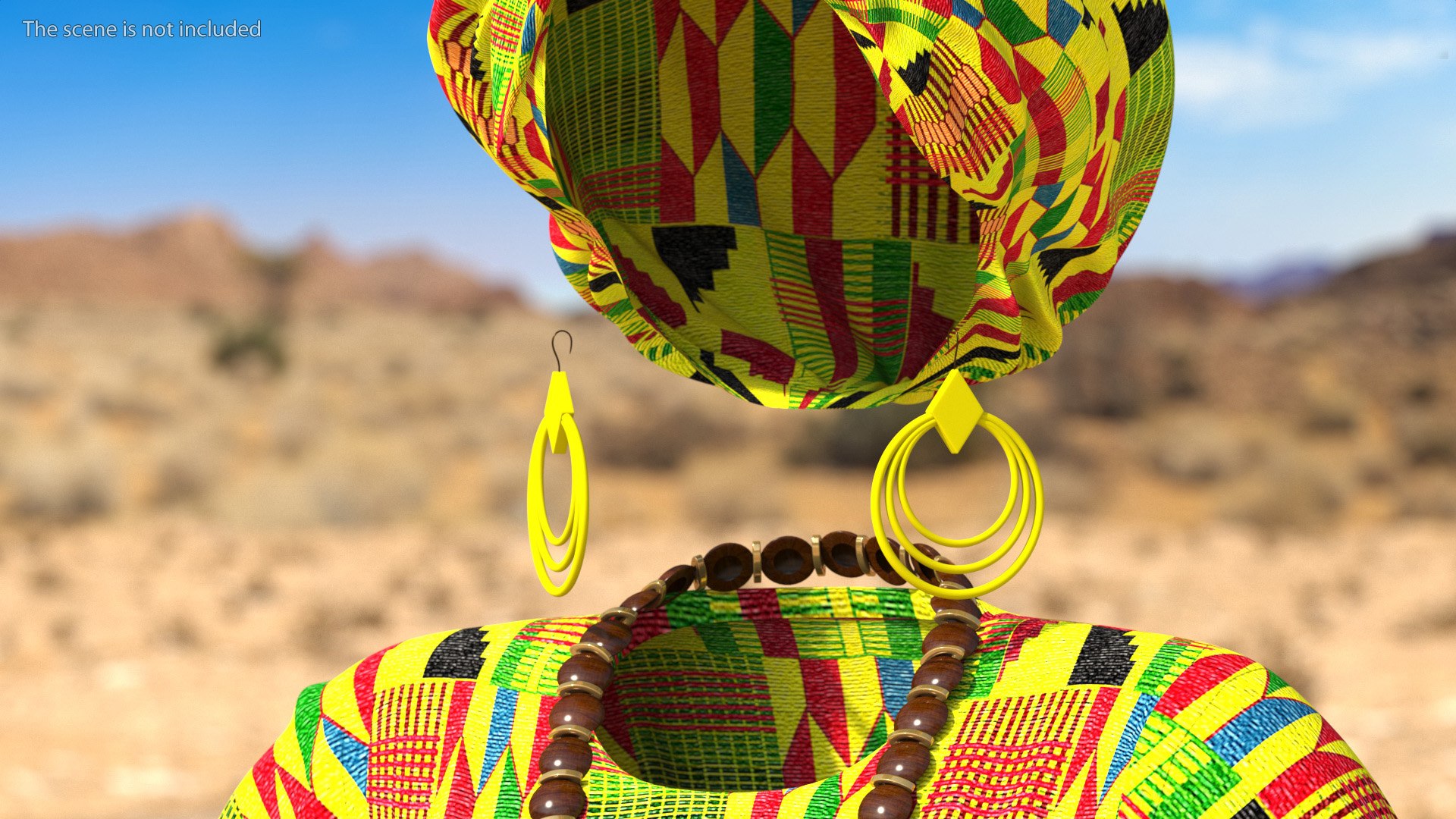 3D African Women Traditional Clothes Set - TurboSquid 1999846