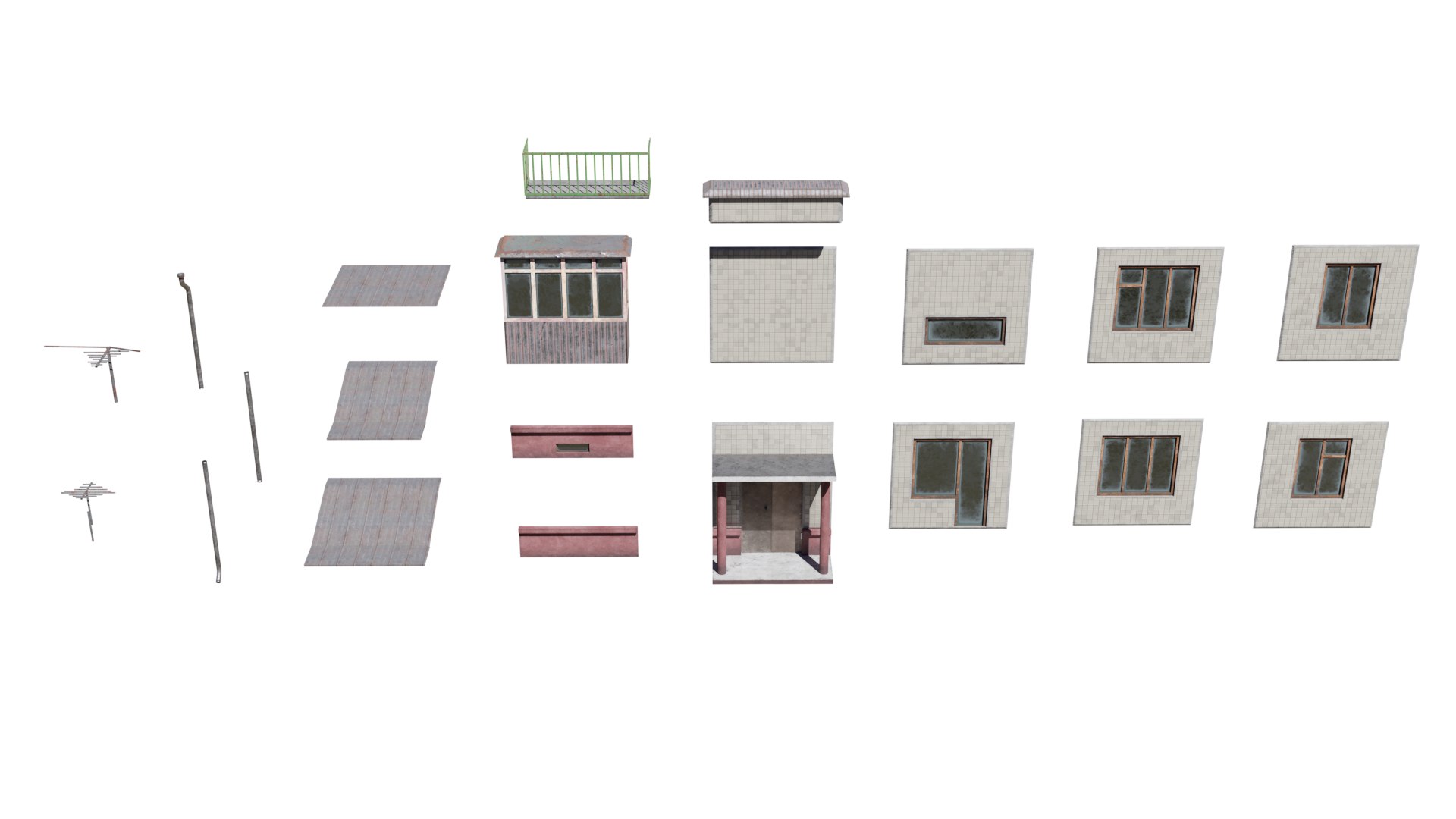 Modular Soviet Panel Apartment House model - TurboSquid 1771046