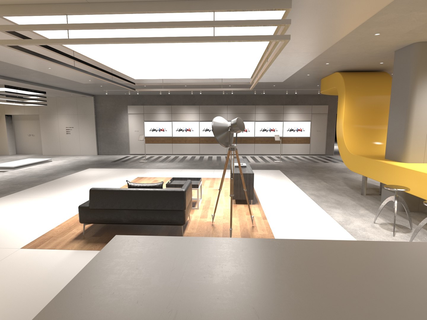 3D Exhibition Hall Model - TurboSquid 2049604