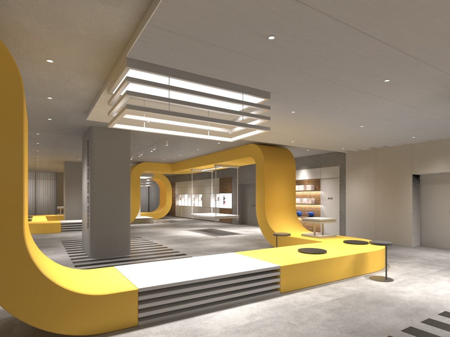 3D Exhibition Hall Model - TurboSquid 2049604