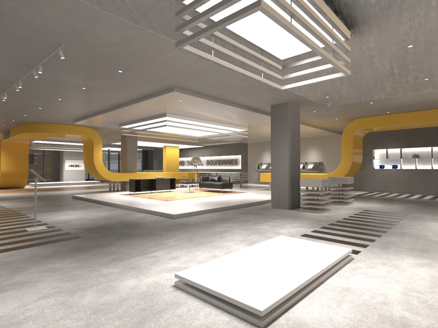 3D Exhibition Hall Model - TurboSquid 2049604