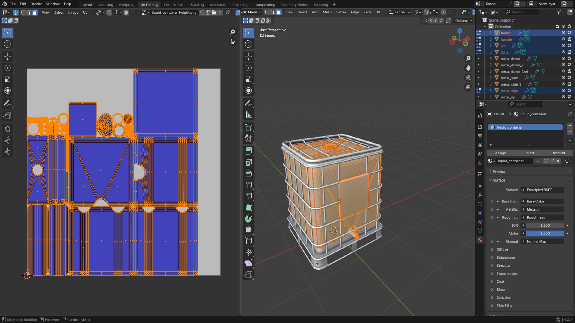 Liquid Container 3D Model - TurboSquid 2348006