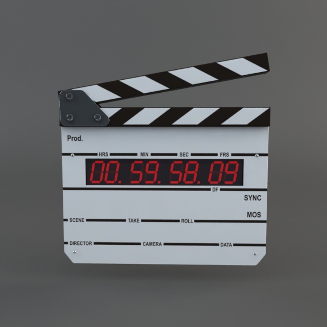 Digital Clapboard 3d Model