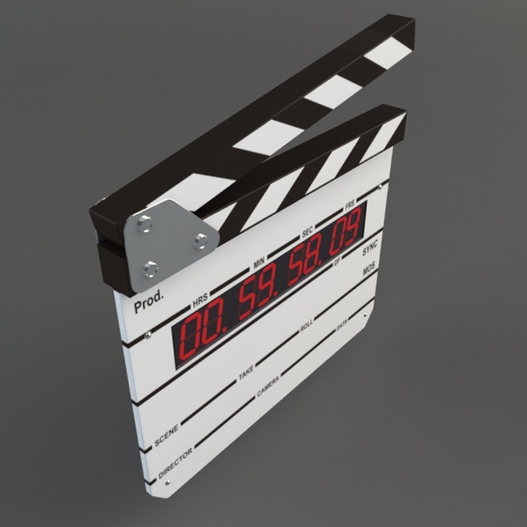 Digital Clapboard 3d Model