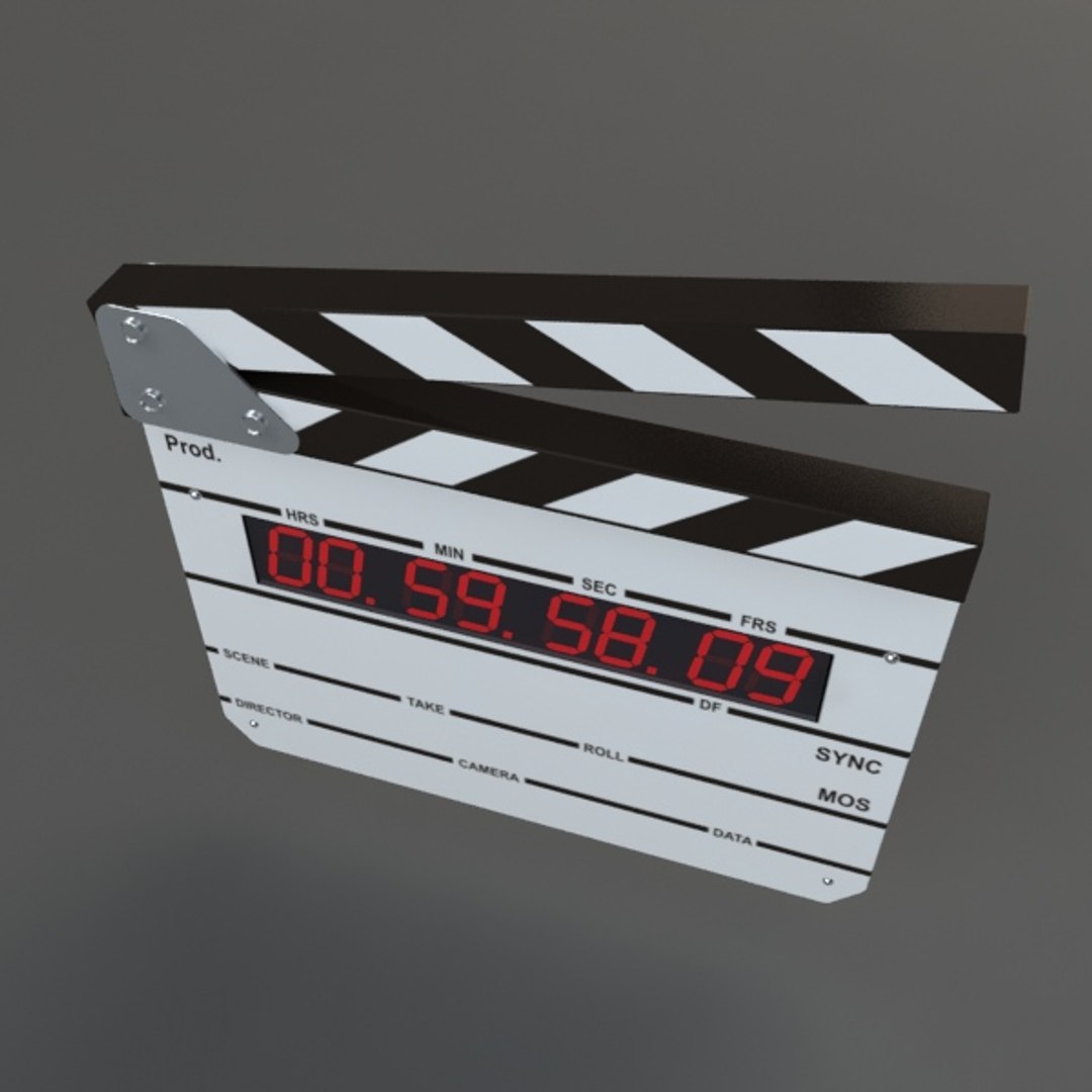 Digital Clapboard 3d Model