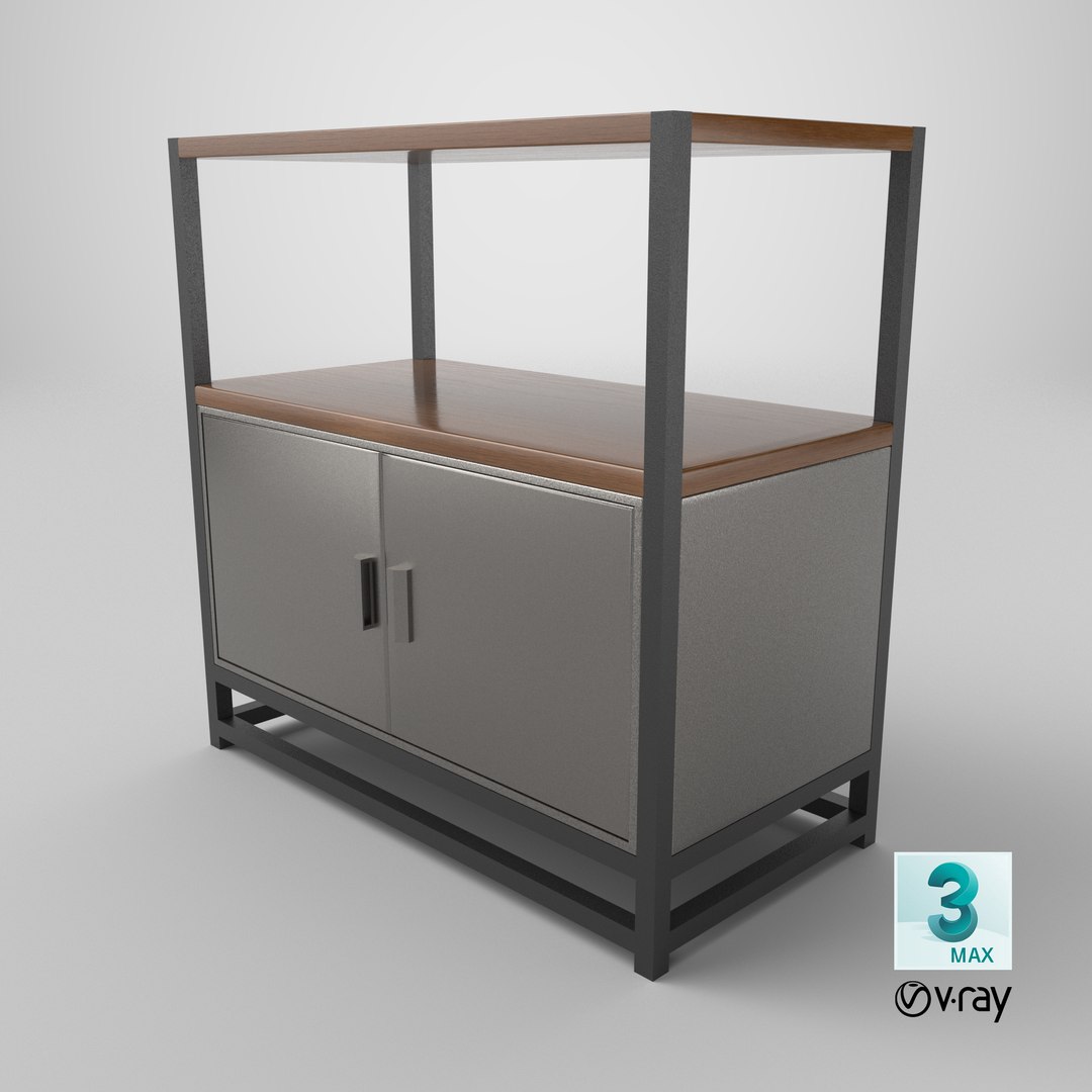 3D Bookcase N7 Model - TurboSquid 2417123