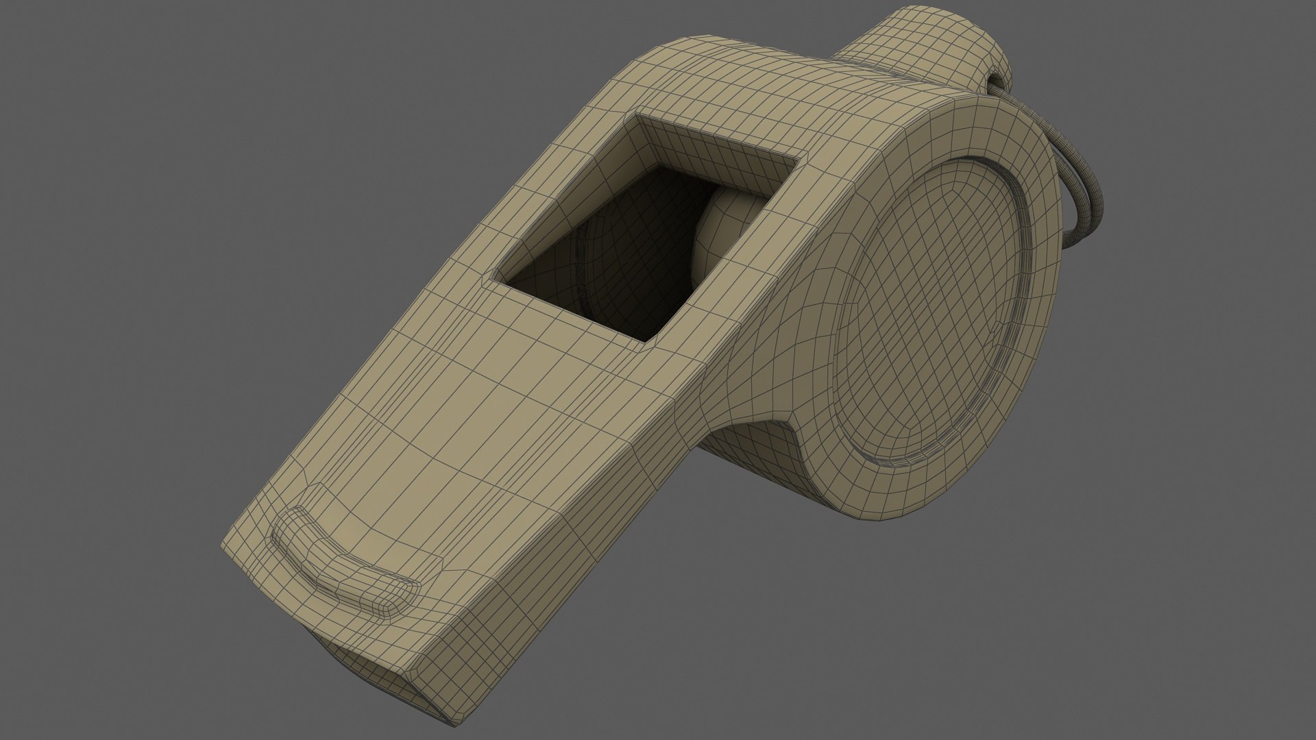 3D Black Referee Whistle model - TurboSquid 1998065