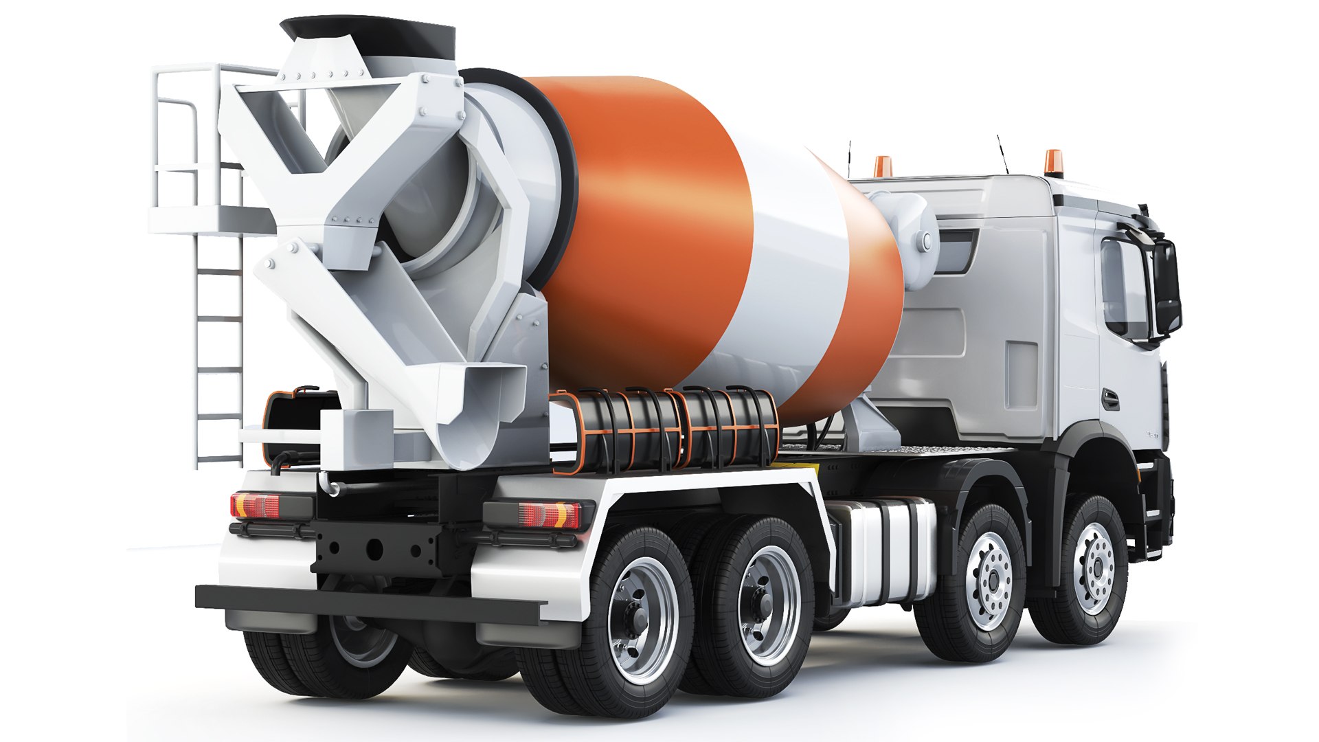 3D Mercedes-Benz Arocs 3540 Concrete Mixer 2022 Model - TurboSquid 2086788
