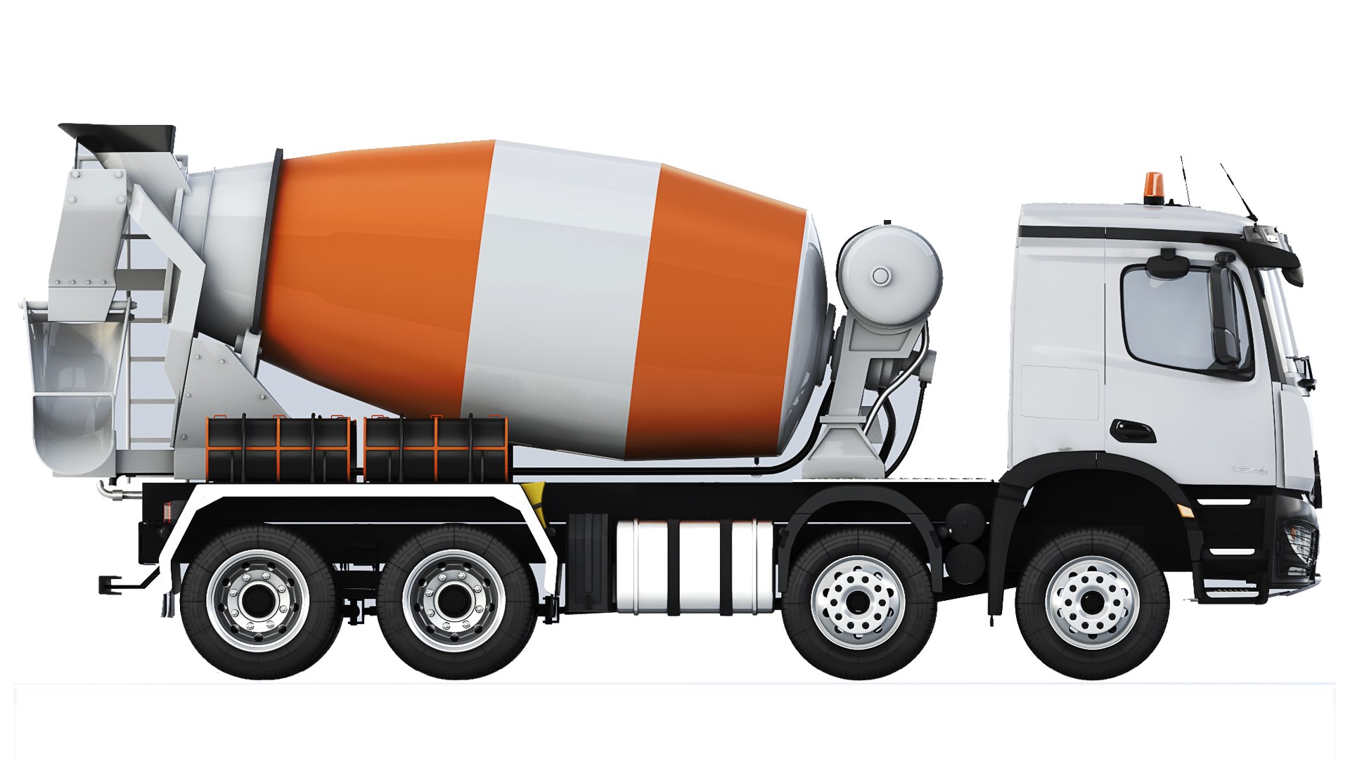 3D Mercedes-Benz Arocs 3540 Concrete Mixer 2022 Model - TurboSquid 2086788
