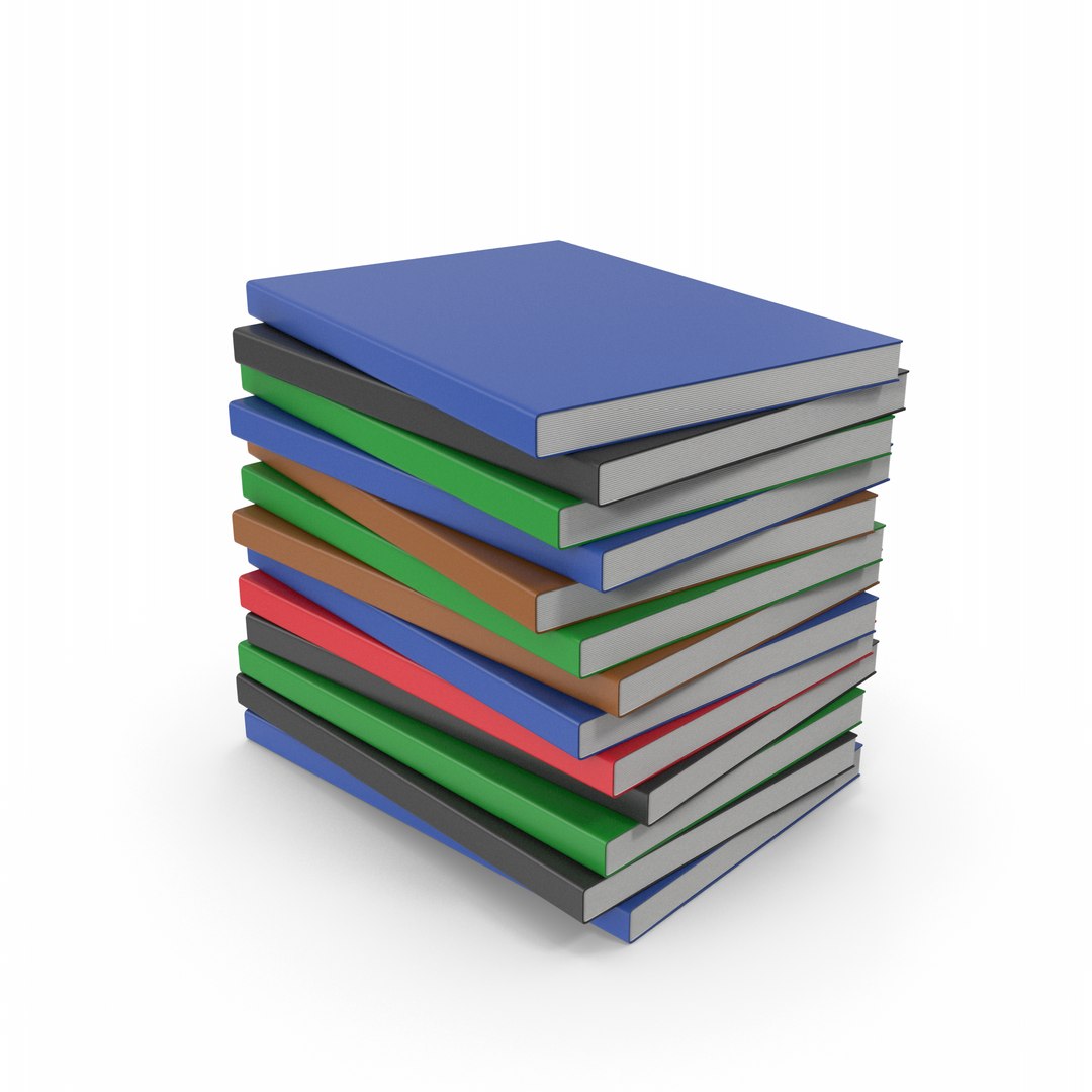 3D Stack Of Books - TurboSquid 1841854