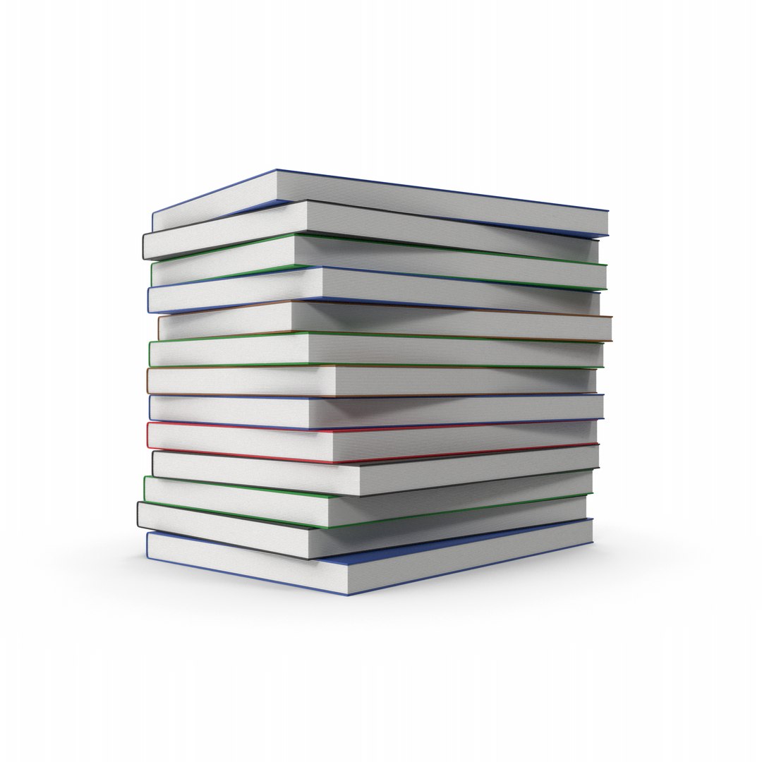 3D Stack Of Books - TurboSquid 1841854