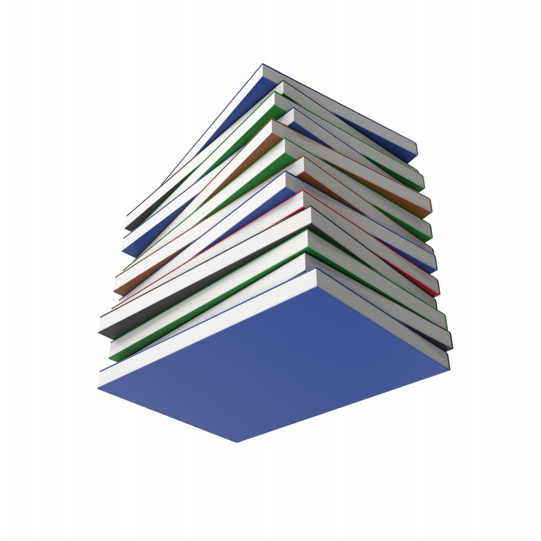 3D Stack Of Books - TurboSquid 1841854