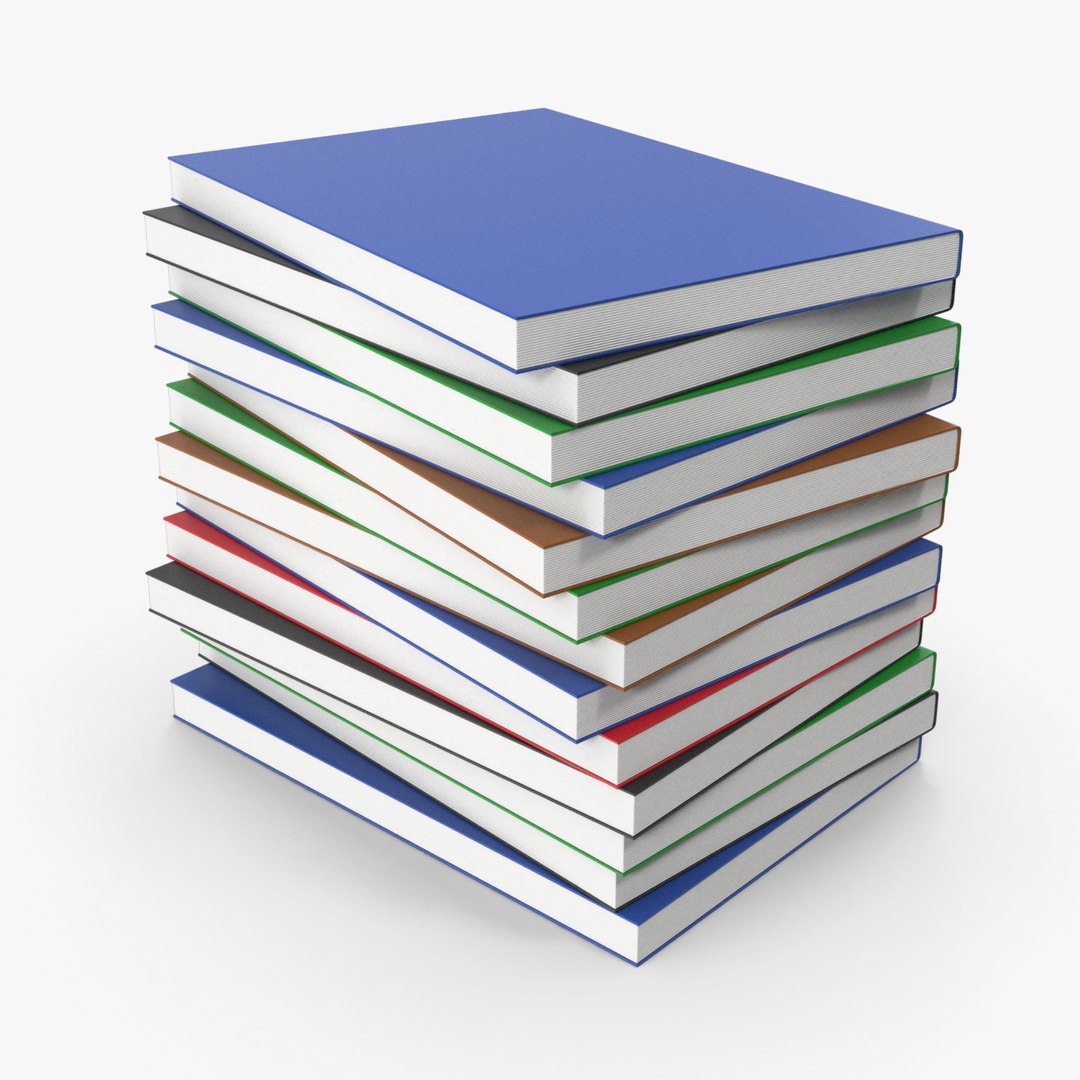 3D Stack Of Books - TurboSquid 1841854