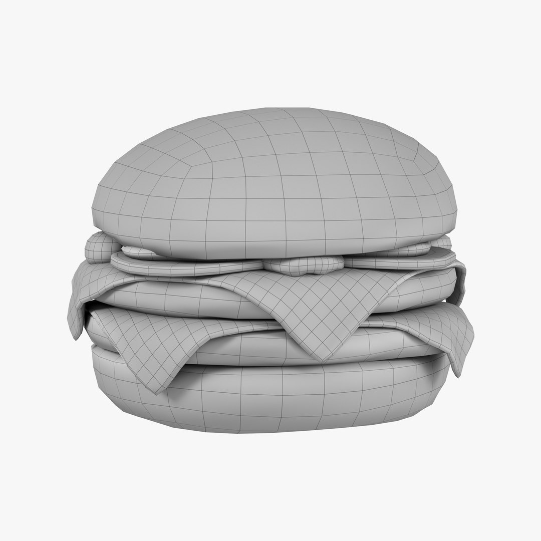3D Model Double Cheeseburger - TurboSquid 2350041