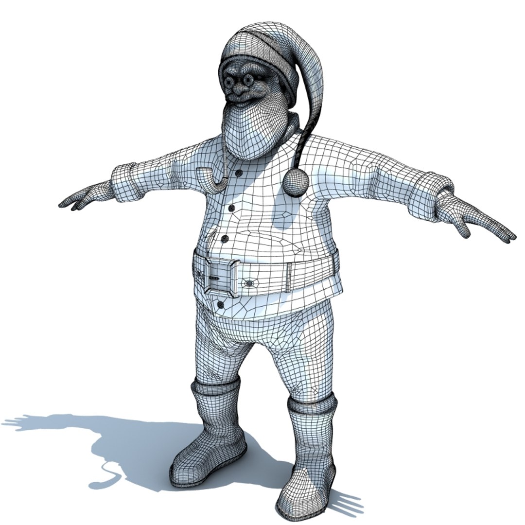 3dsmax christmas characters santa claus