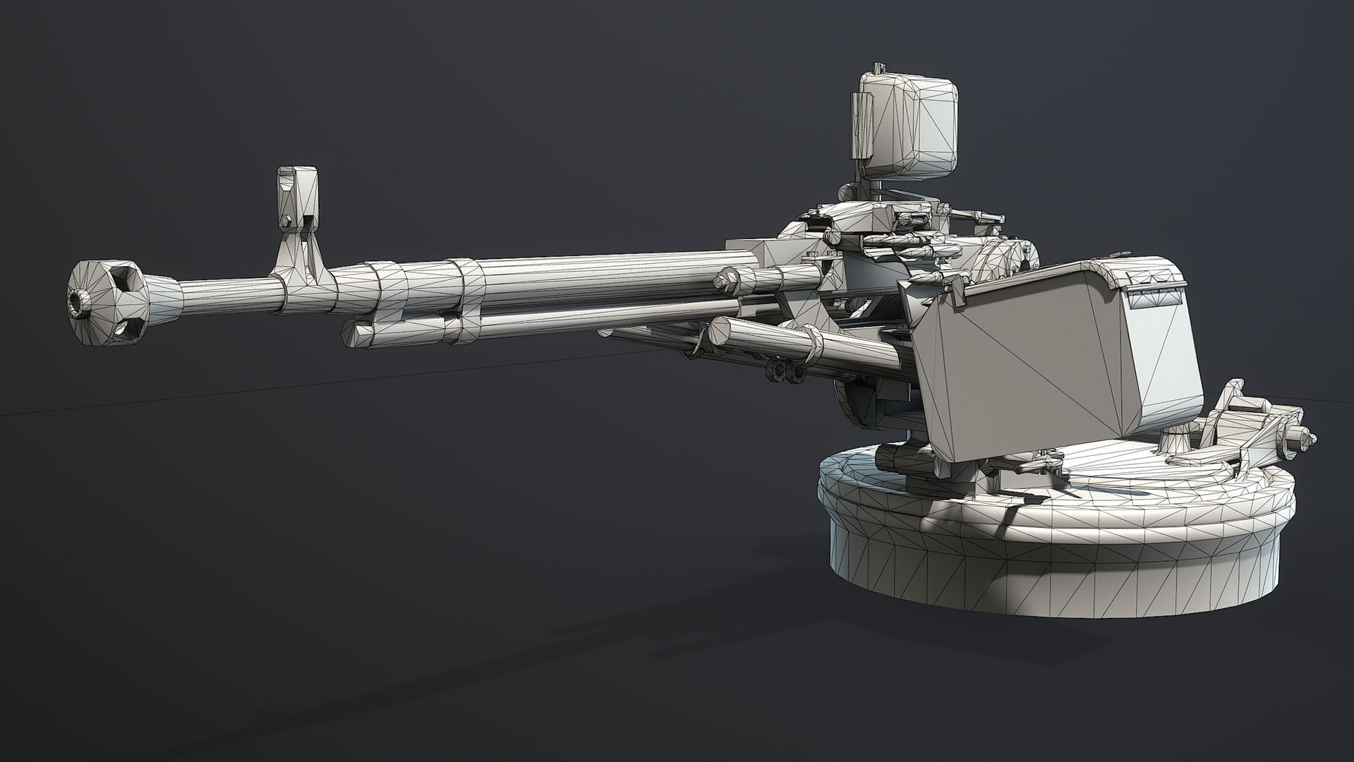 3D Model DShK Machine Gun Turret For ASU-85 - TurboSquid 2301917
