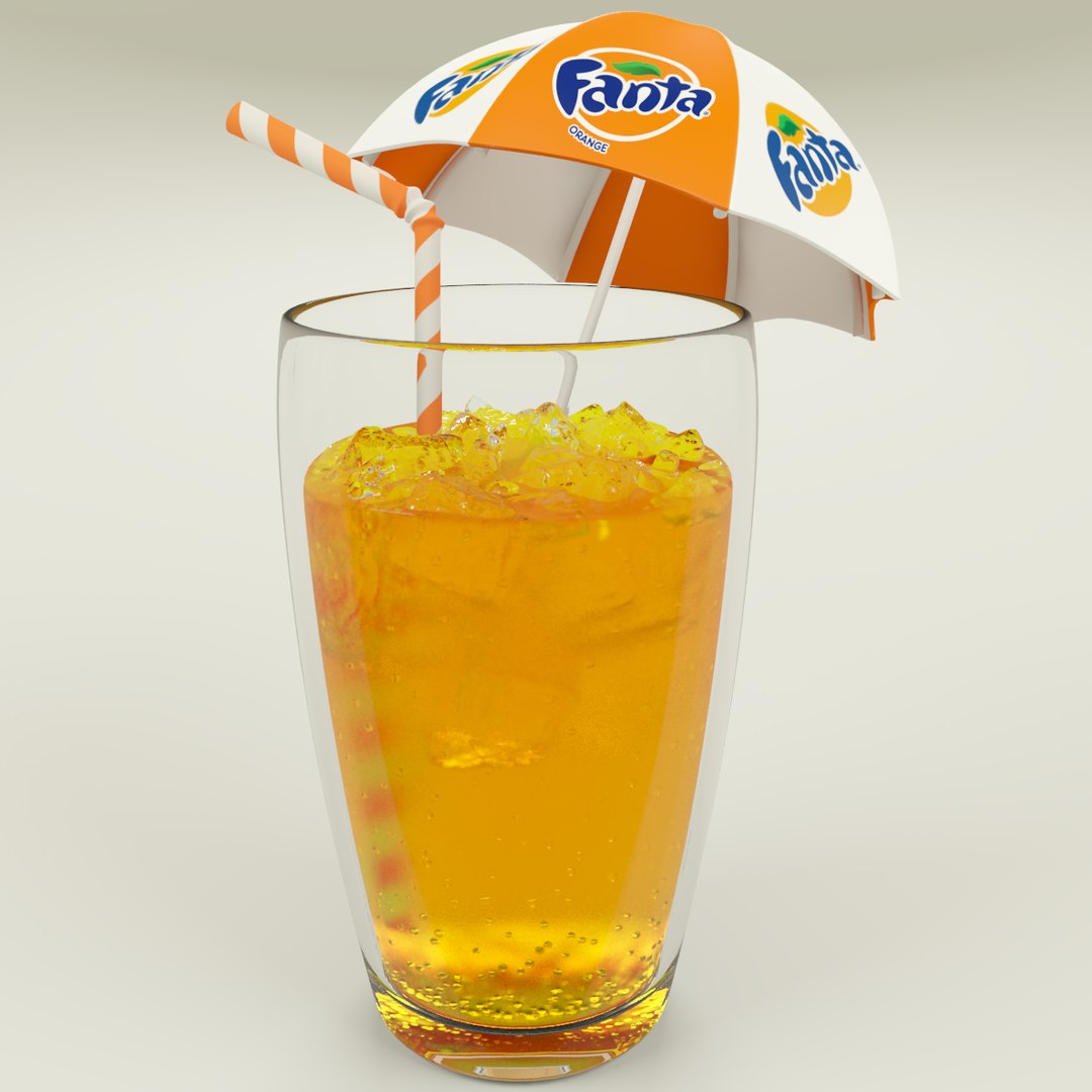 fanta cup ice 3d model