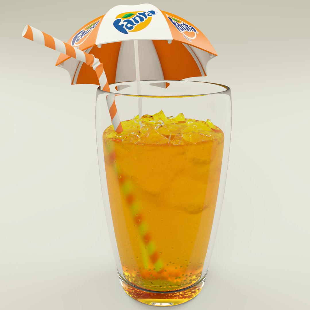 fanta cup ice 3d model