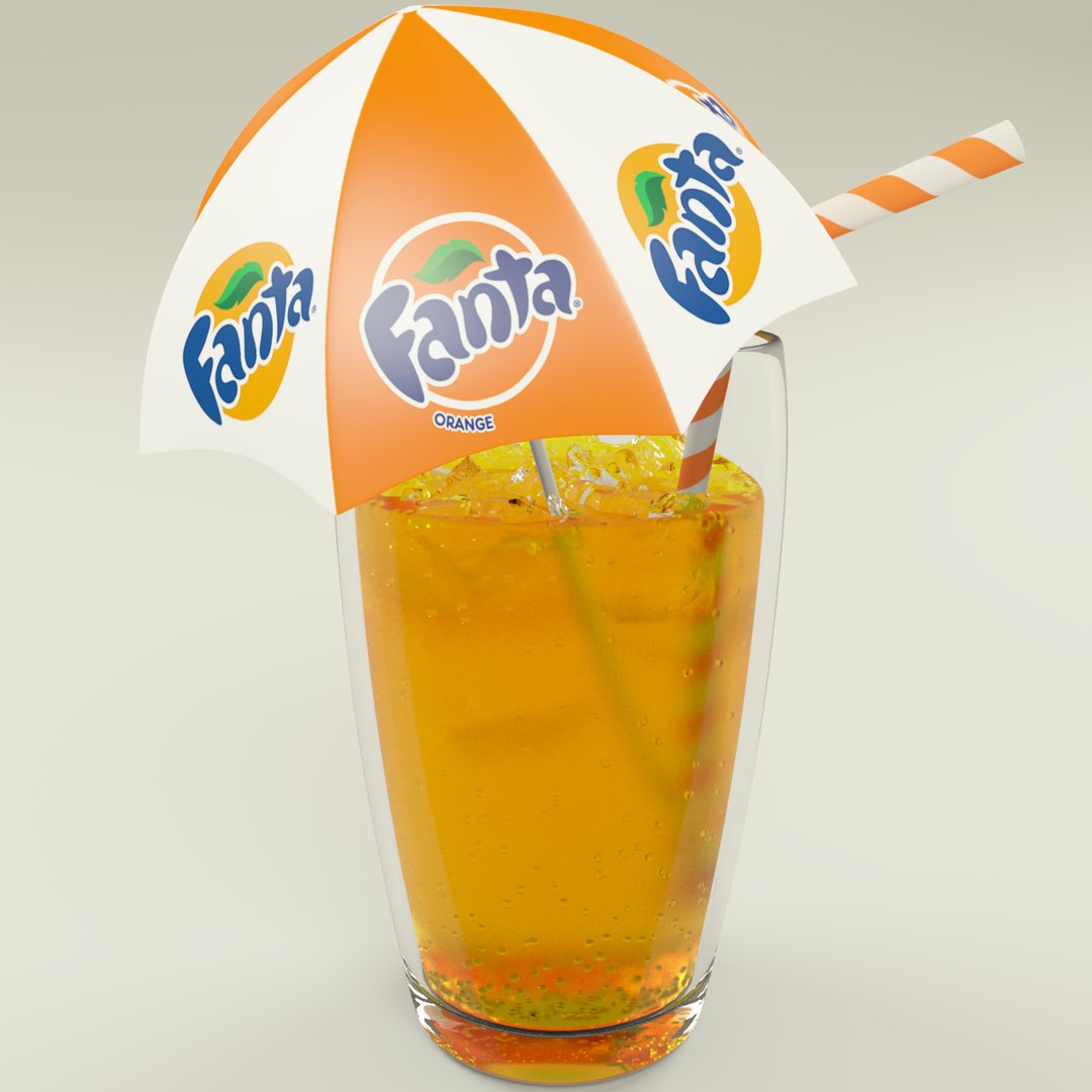 fanta cup ice 3d model