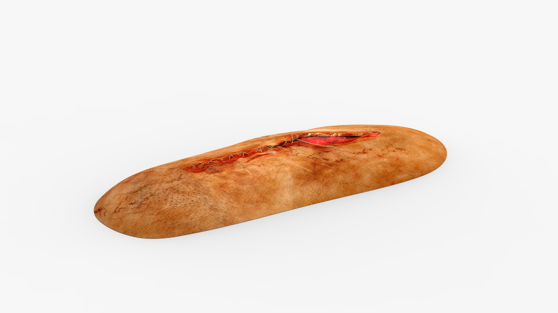 3D Fake Open Wound With Stitch - TurboSquid 1793212
