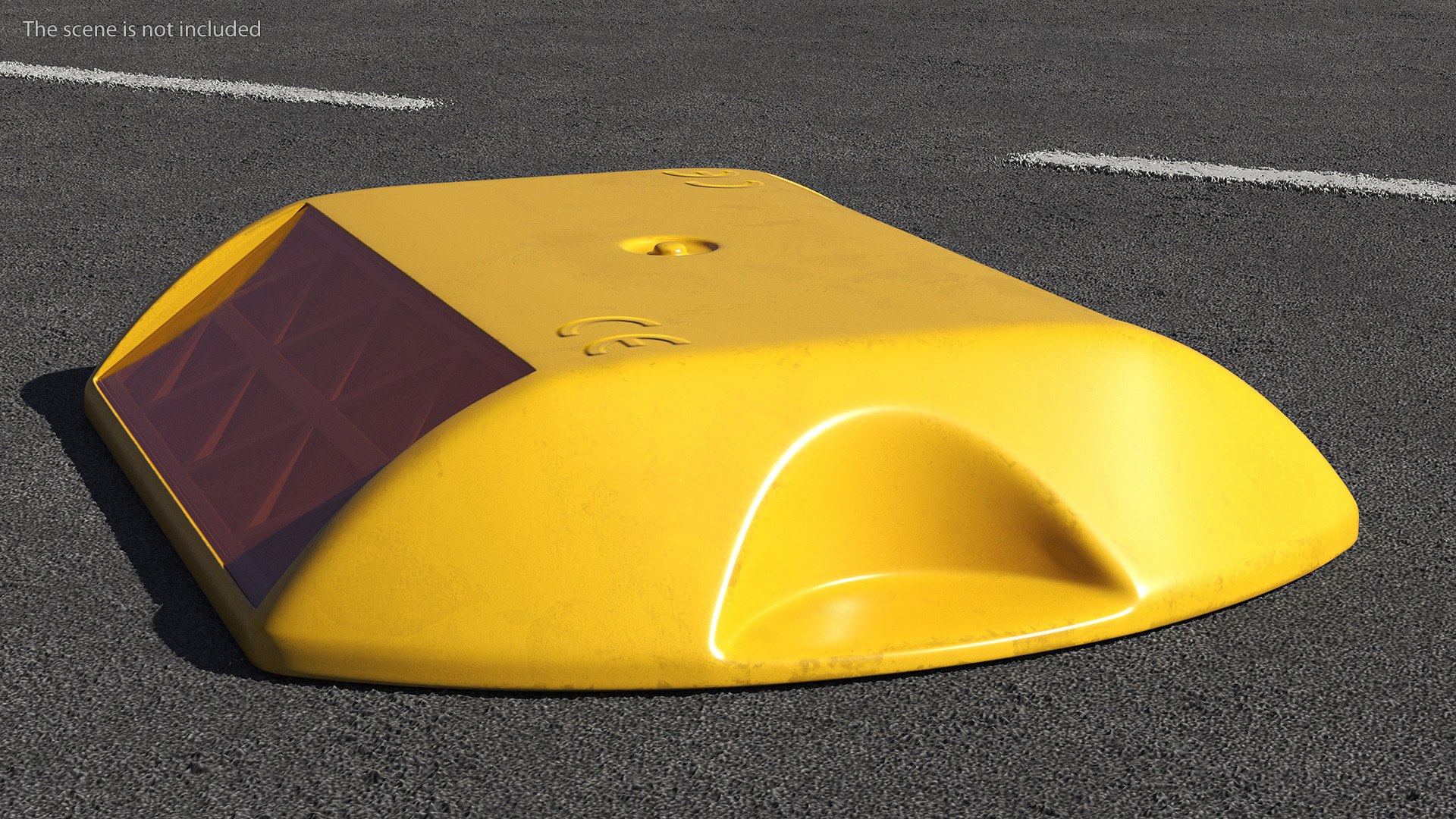 Raised Pavement Marker Orange 3D Model - TurboSquid 2073302