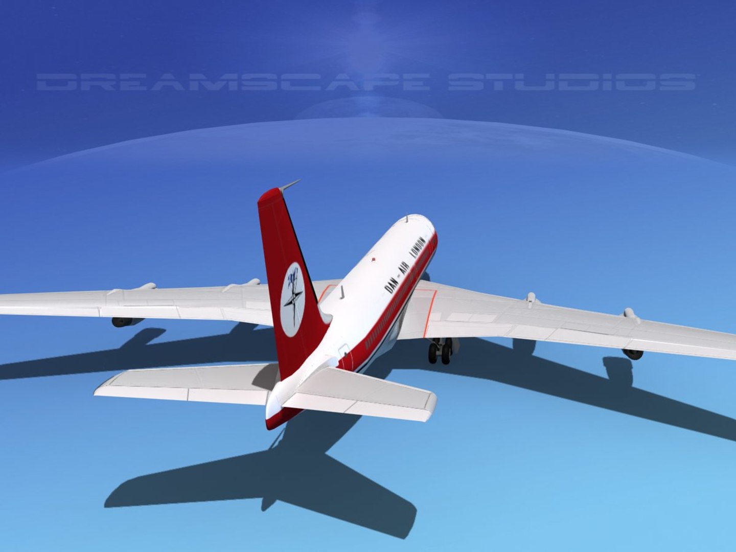 707-320 Airlines Boeing 707 3d Dwg