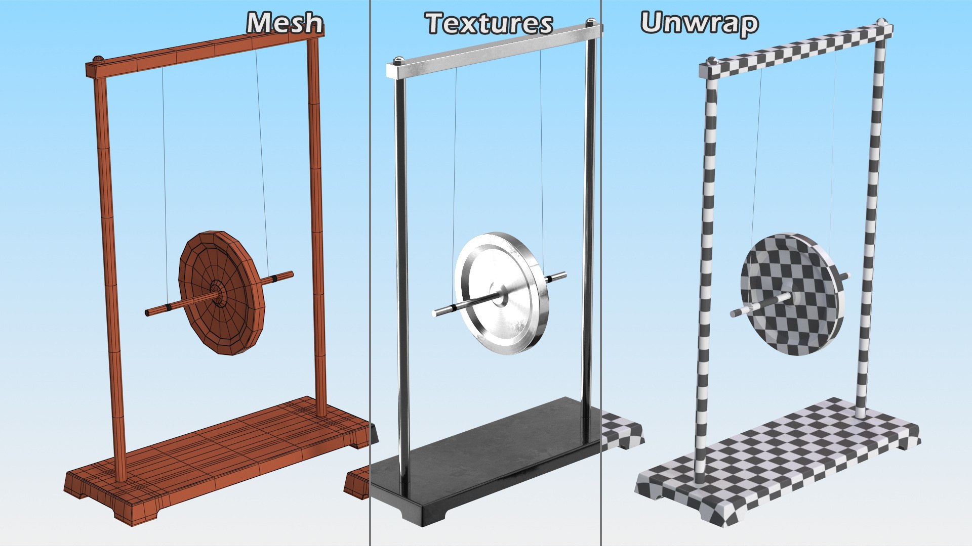 3D model Rolling Pendulum Maxwell Wheel - TurboSquid 1718560