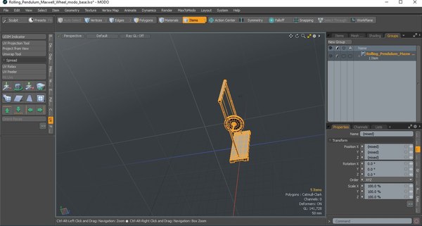 3D model Rolling Pendulum Maxwell Wheel - TurboSquid 1718560