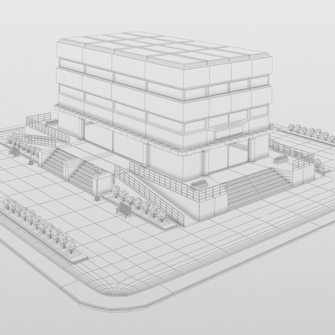 Campus Academy 3d Model