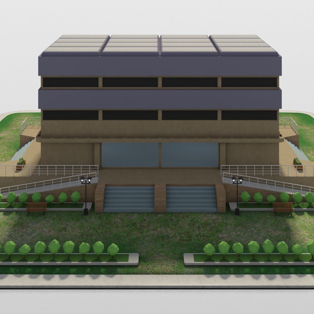 Campus Academy 3d Model