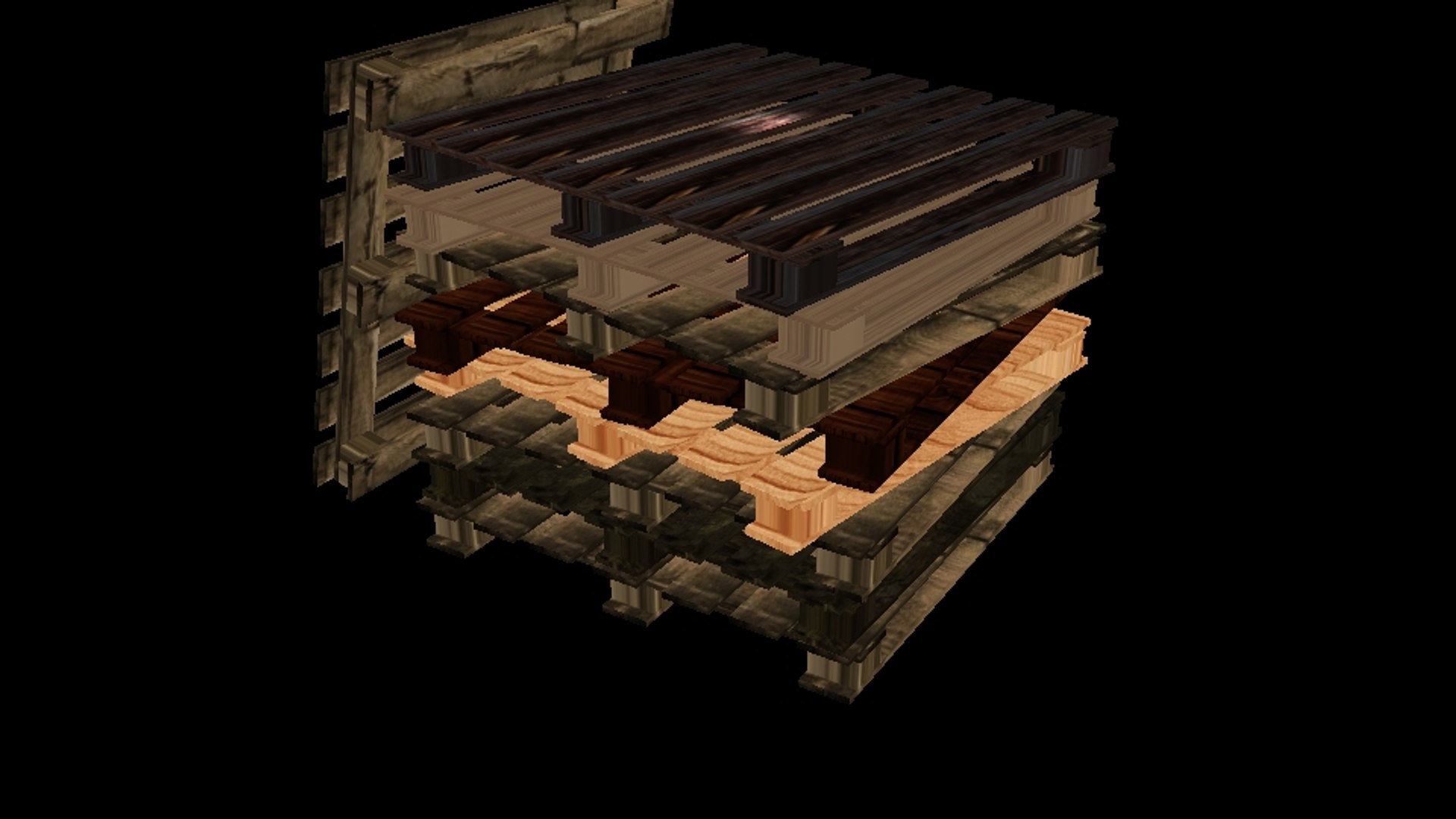 3D model palet sheep wood - TurboSquid 1316012