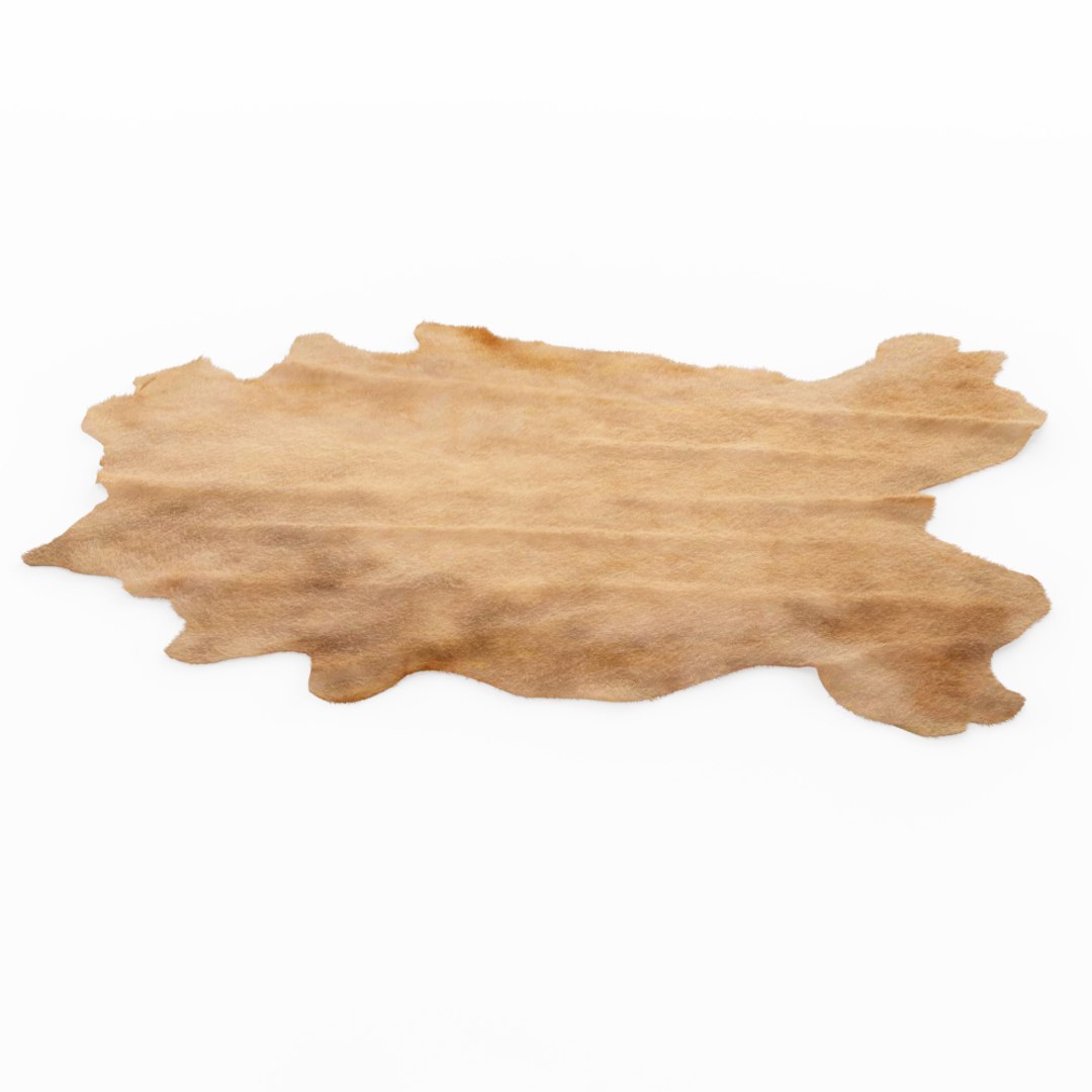 Wool Beige Cow Hide 3D Model - TurboSquid 1559498
