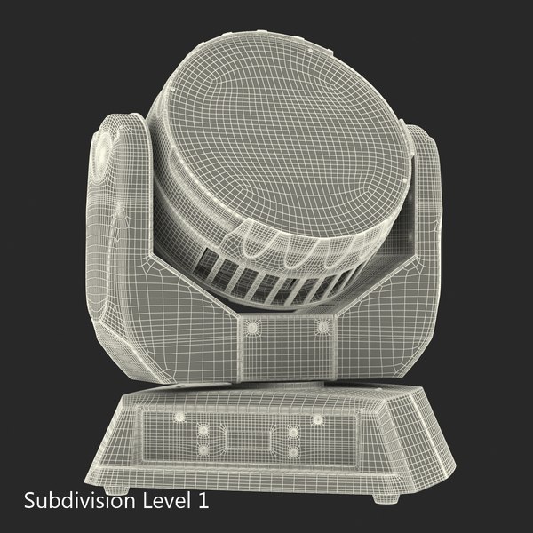 3d moving yoke wash led model