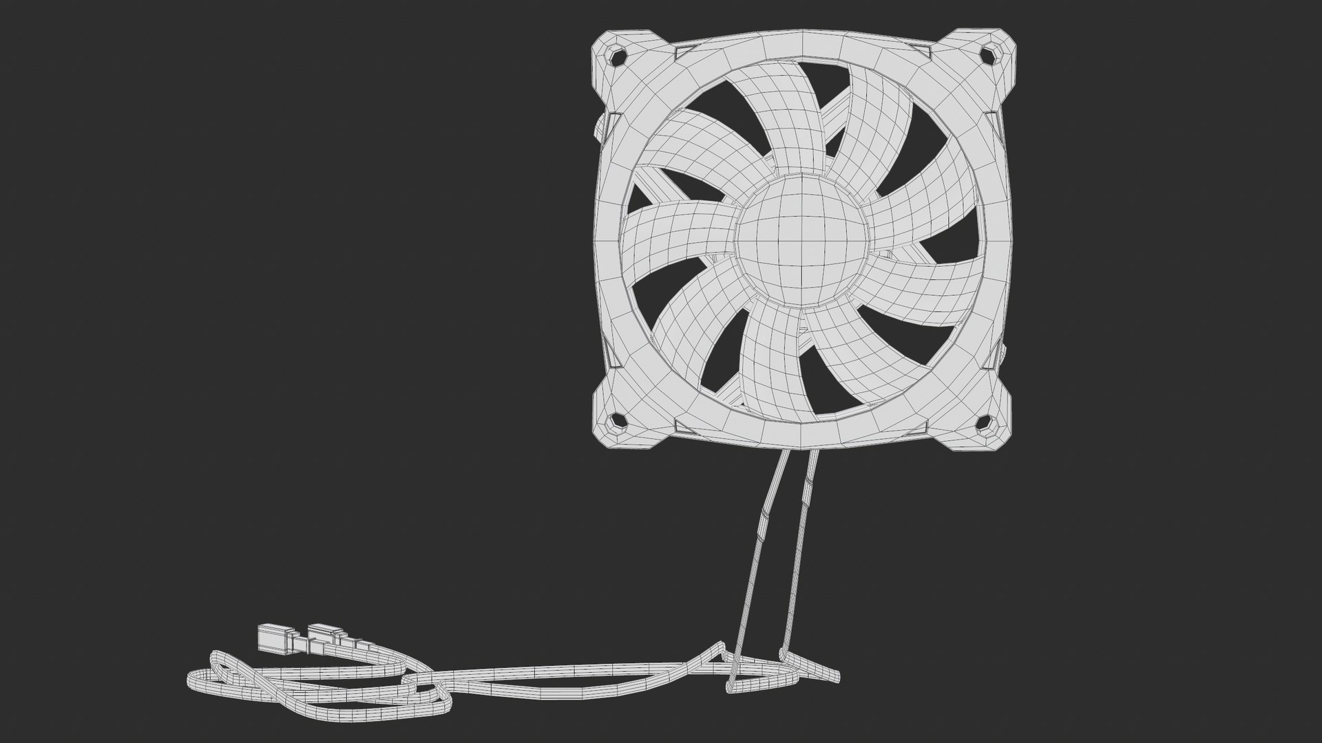 3D CPU Cooler With Wires PBR - TurboSquid 1727930