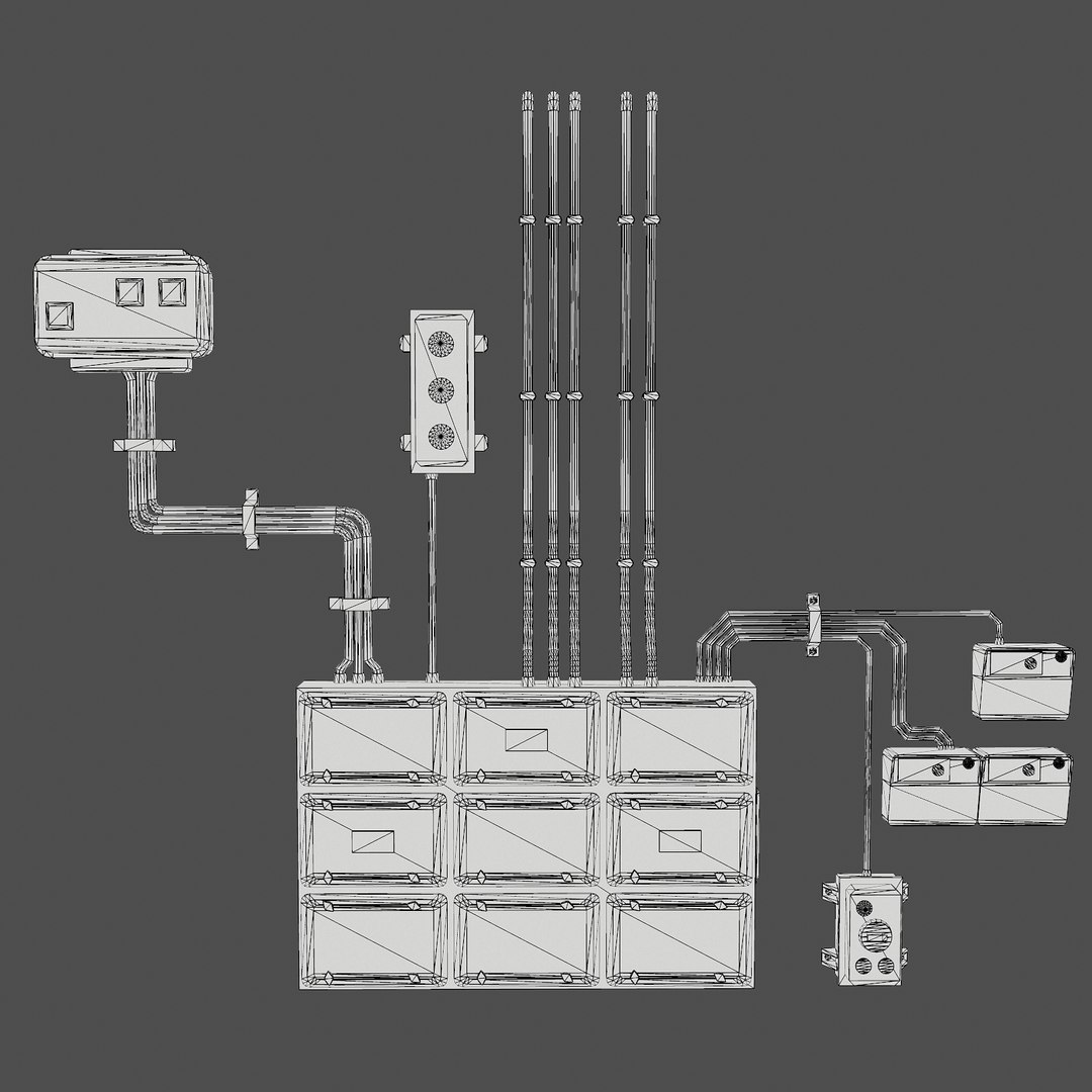 3d Electrical Box