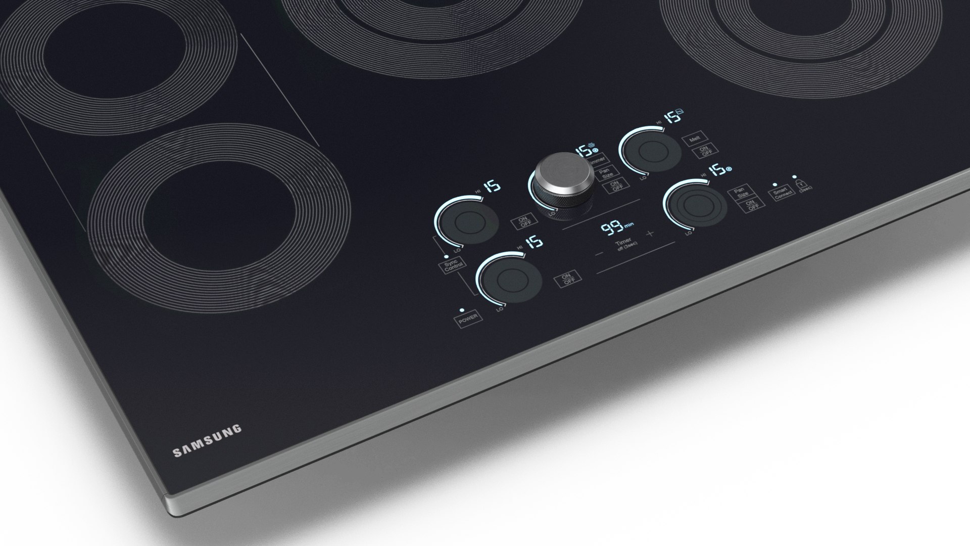 Smart Electric Samsung Cooktop Black Model - TurboSquid 2136825