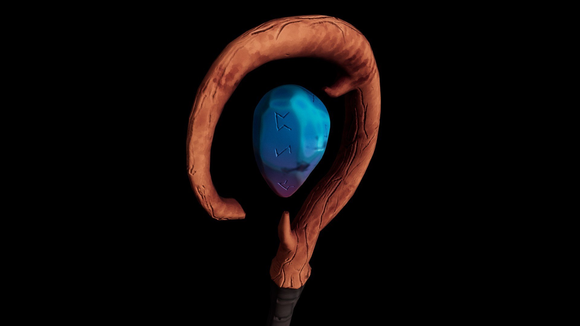 Stylised Magic Witch Staff 3D Model - TurboSquid 1956980