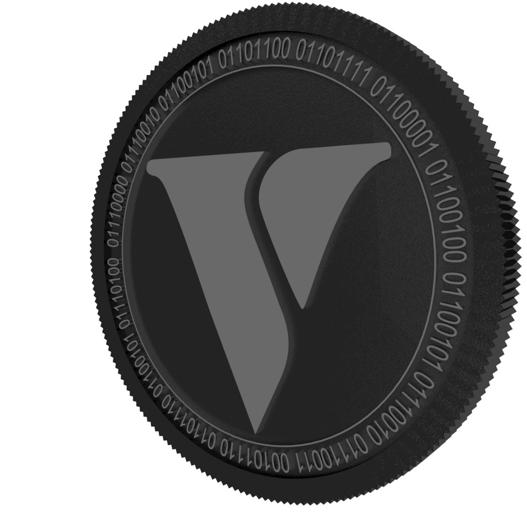 3D vexanium black coin model - TurboSquid 1581549