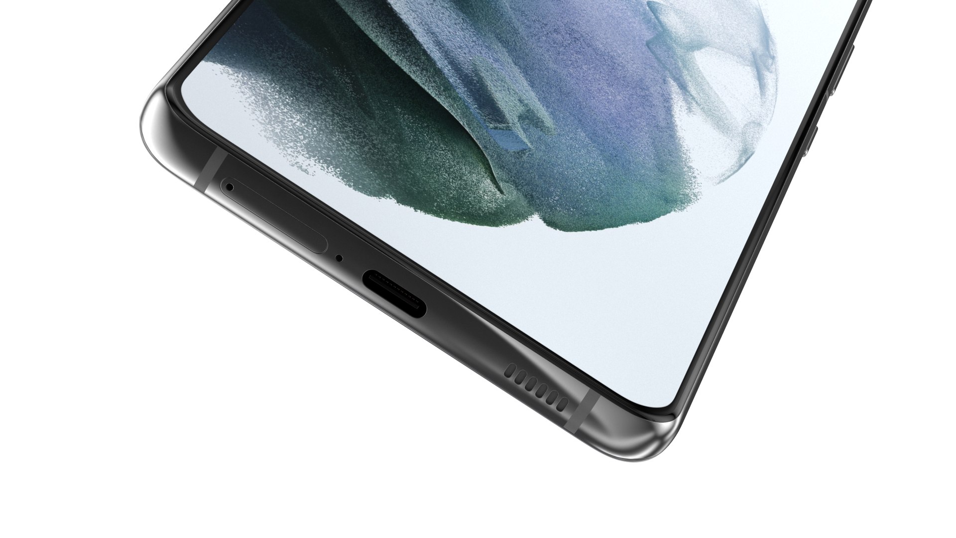 Samsung Galaxy S21 Plus Phantom Gray 3D model - TurboSquid 1718061