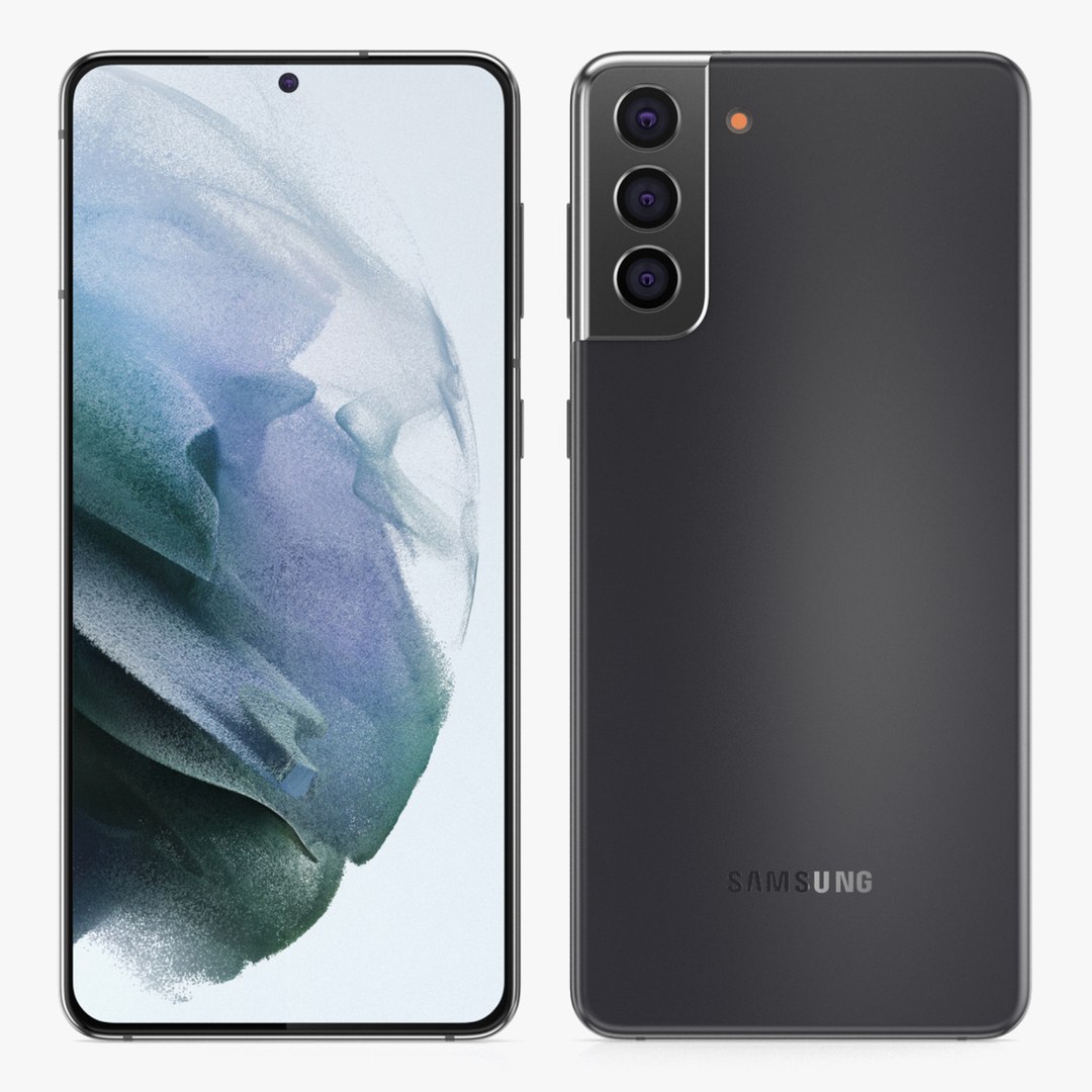 Samsung Galaxy S21 Plus Phantom Gray 3D model - TurboSquid 1718061