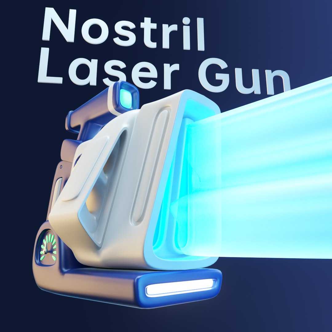 Cartoon-style Game Weapon Gun Props With A Sense Of Technology 3D Model ...