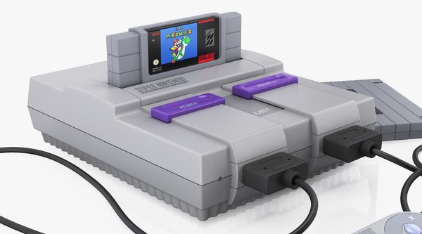 Super nintendo snes model - TurboSquid 1271420
