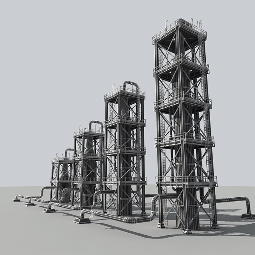 3d refinery parts