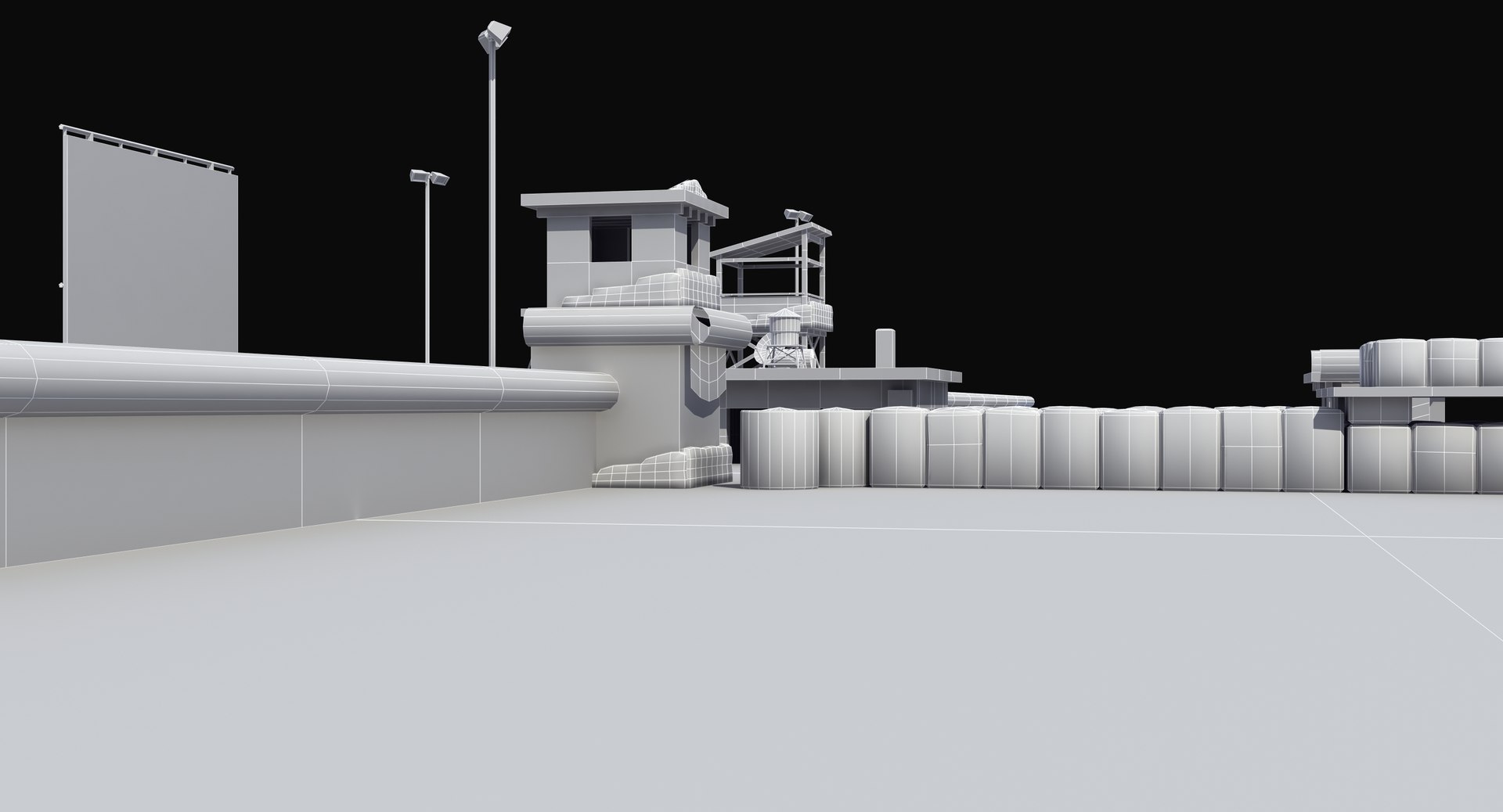 3D Border Security Checkpoint - TurboSquid 1514951