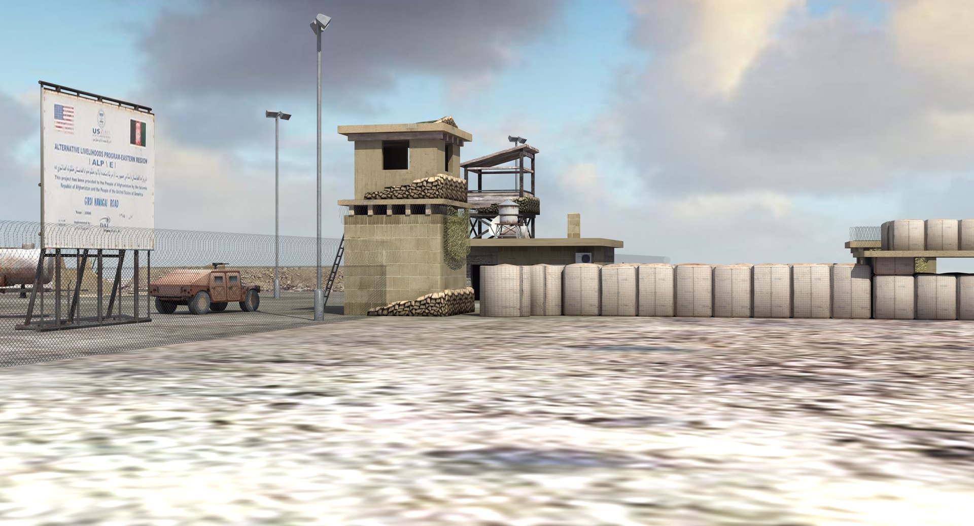 3D Border Security Checkpoint - TurboSquid 1514951