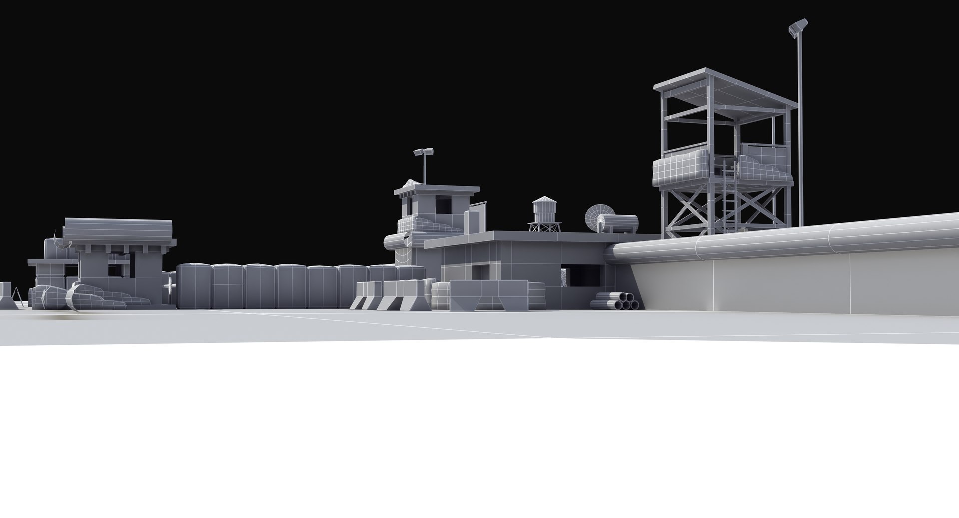 3D Border Security Checkpoint - TurboSquid 1514951